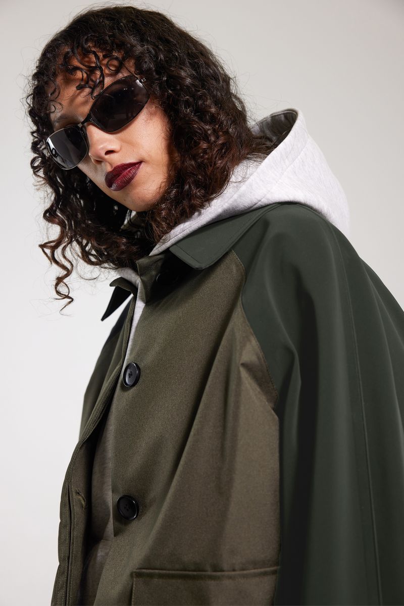 Bandhagen Patch Raincoat Green | STUTTERHEIM US