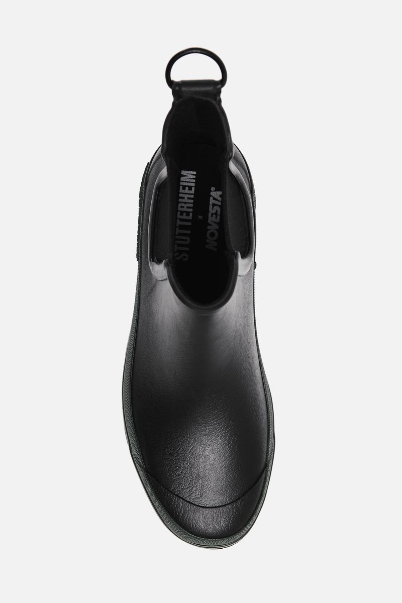 Black and Dark Green Waterproof Chelsea Rainwalker Boots | STUTTERHEIM US
