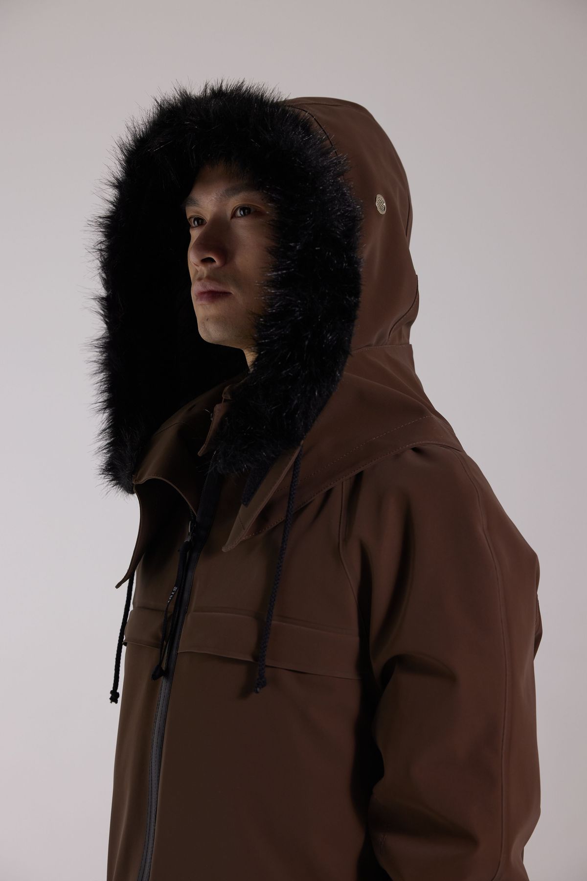 Kalix Matte Parka Dark Brown | STUTTERHEIM US