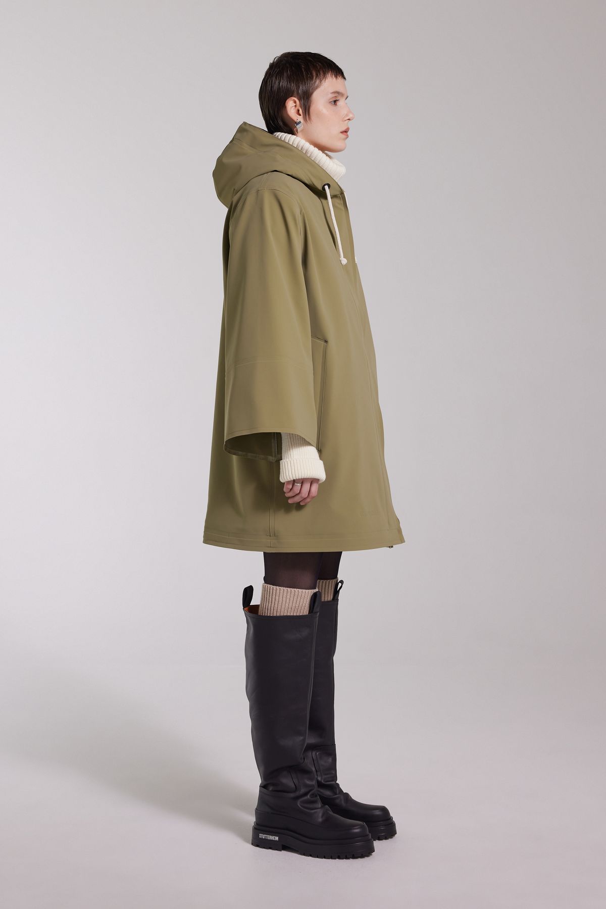 Lubban Winter Matte Raincoat Aloe | STUTTERHEIM US
