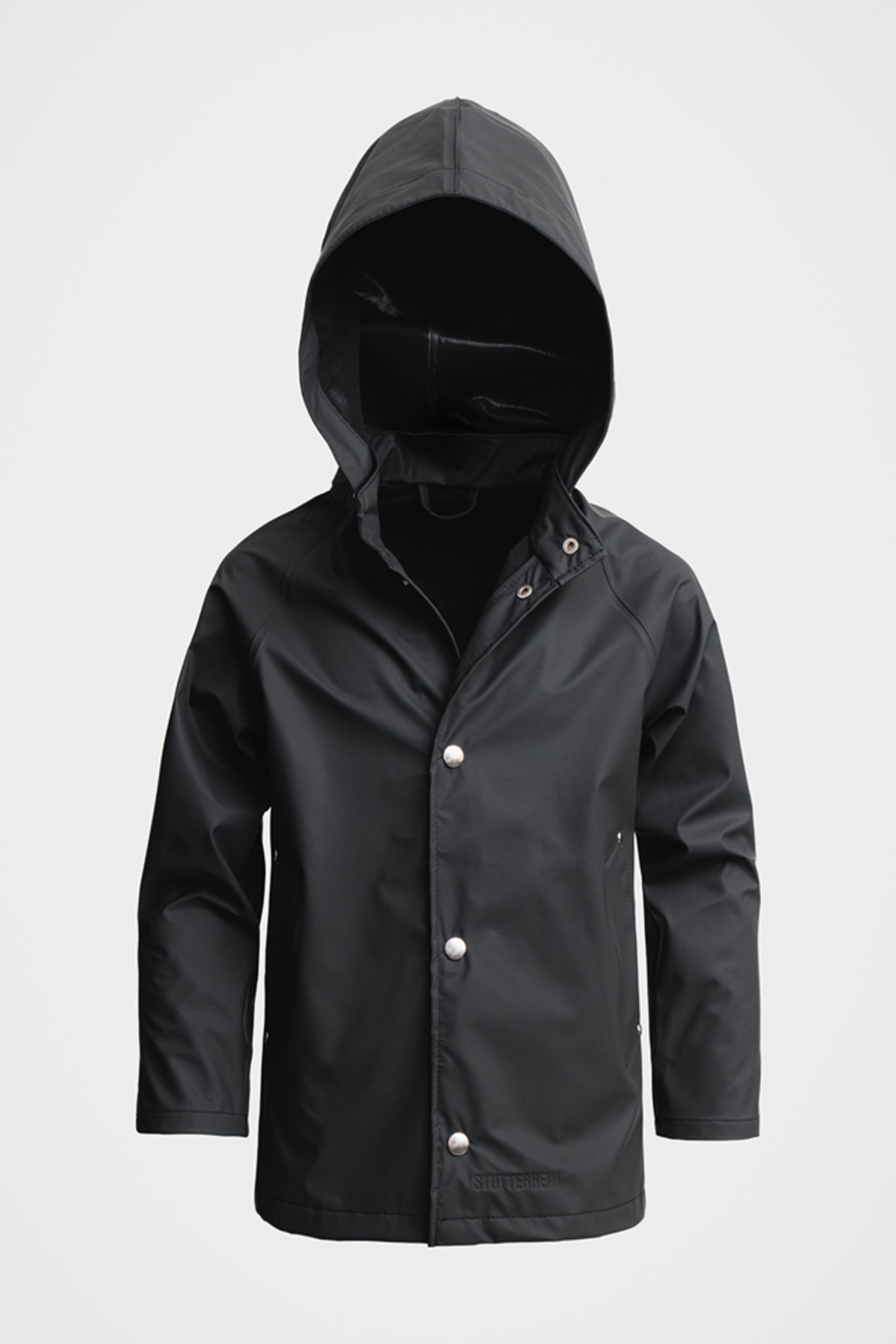 Mini Lightweight Kids Raincoat Black | STUTTERHEIM US