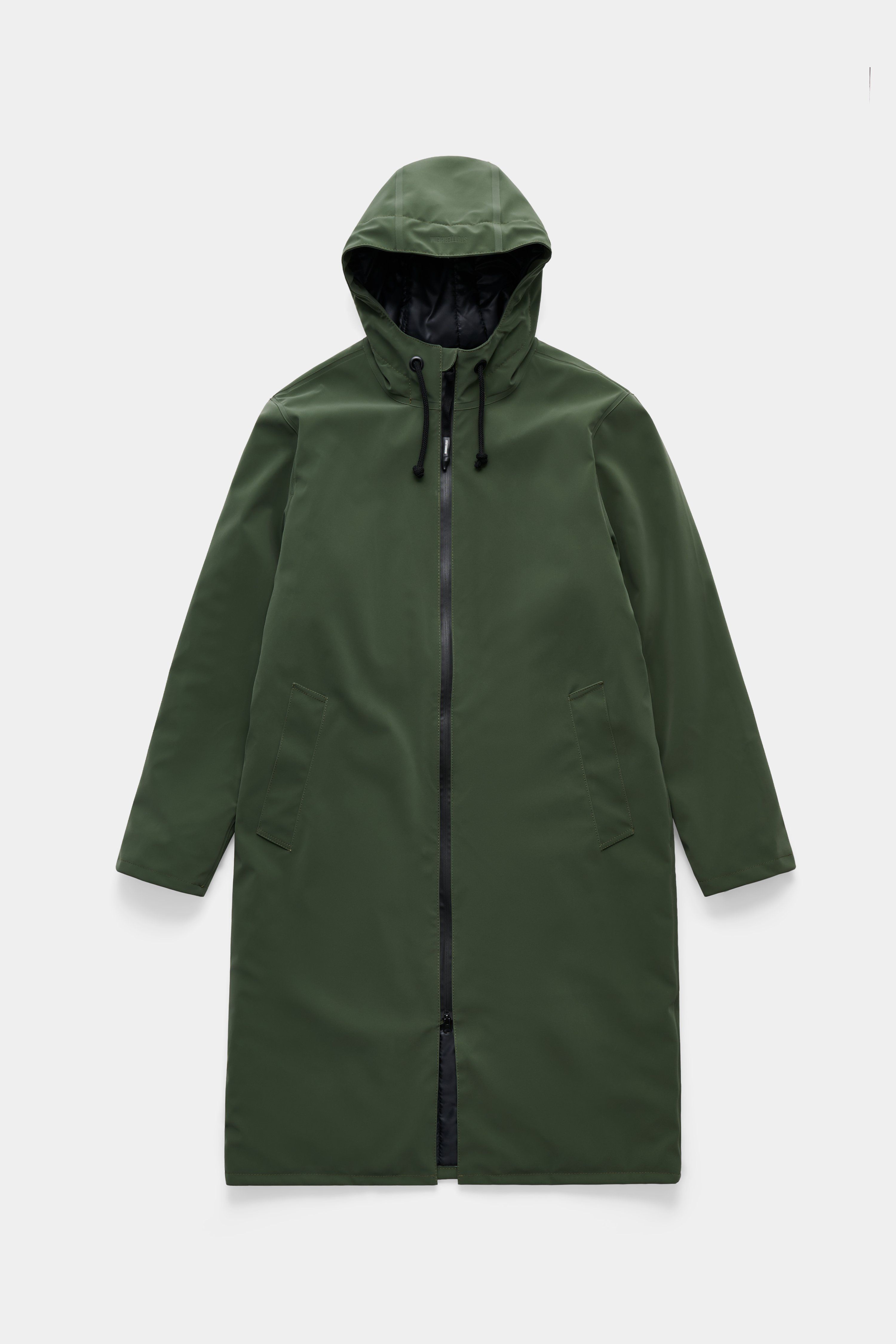 Stockholm Long Matte Winter Coat Green | STUTTERHEIM US