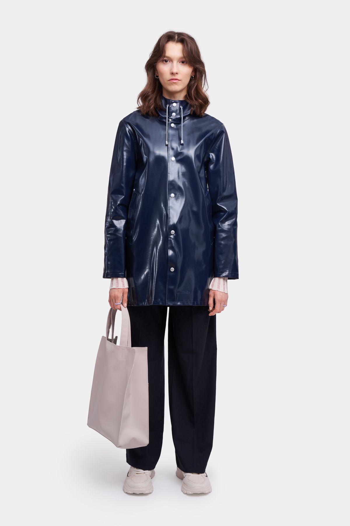 Stockholm Opal Raincoat Navy | STUTTERHEIM US